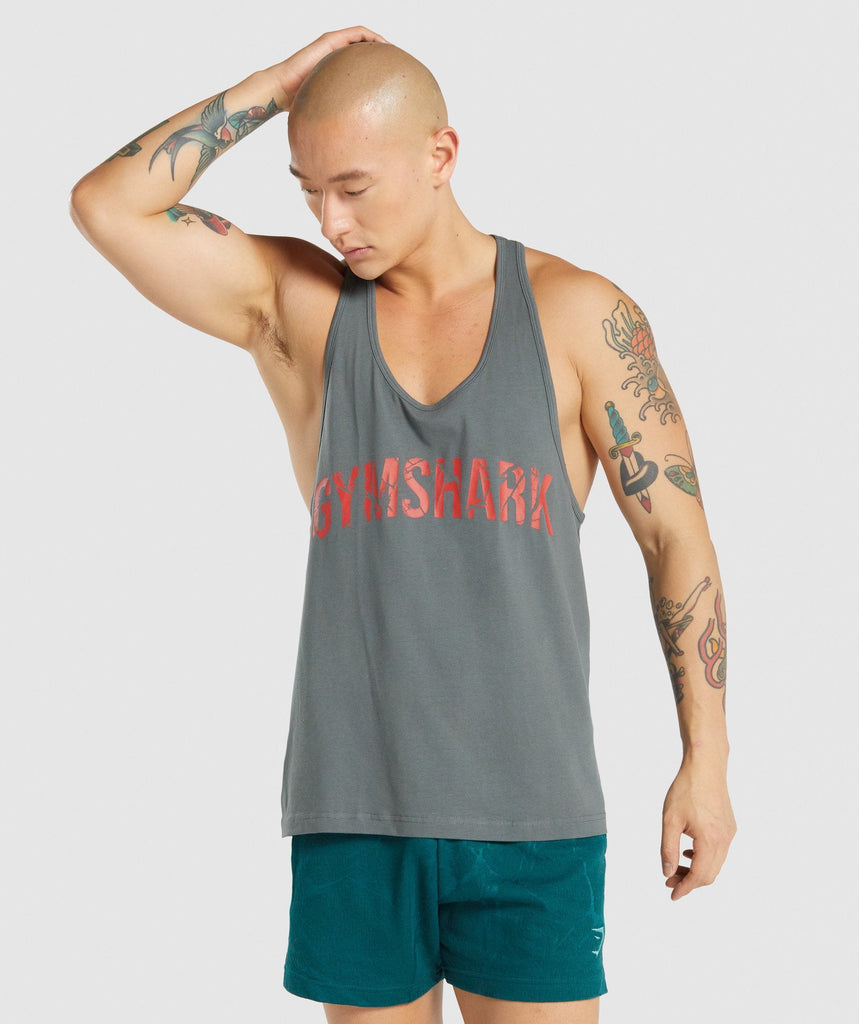 Gymshark Power Stringer - Grey | Gymshark