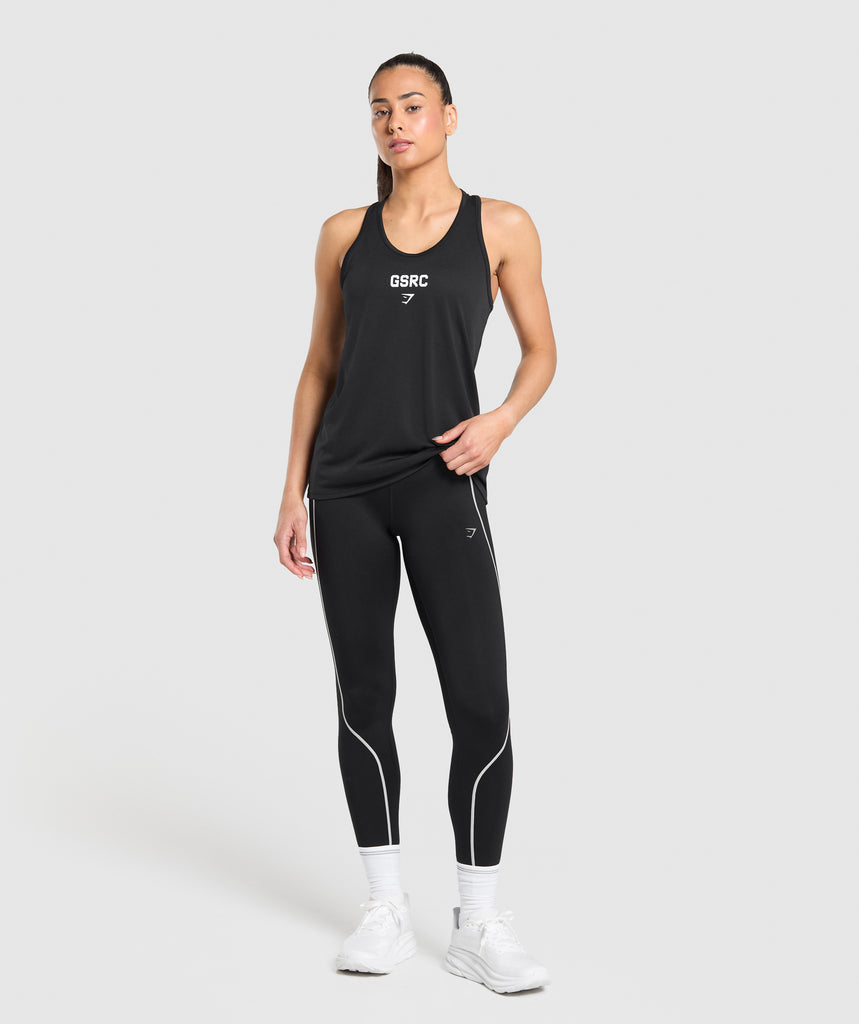 Gymshark Run Club Graphic Tank - Black | Gymshark