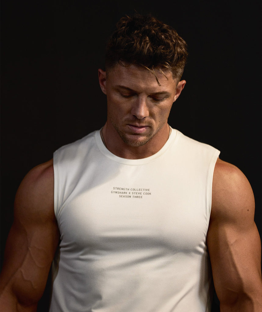 Gymshark//Steve Cook Tank - Off White | Gymshark