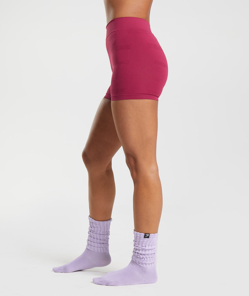 Gymshark Seamless Jacquard Boxers - Currant Pink | Gymshark